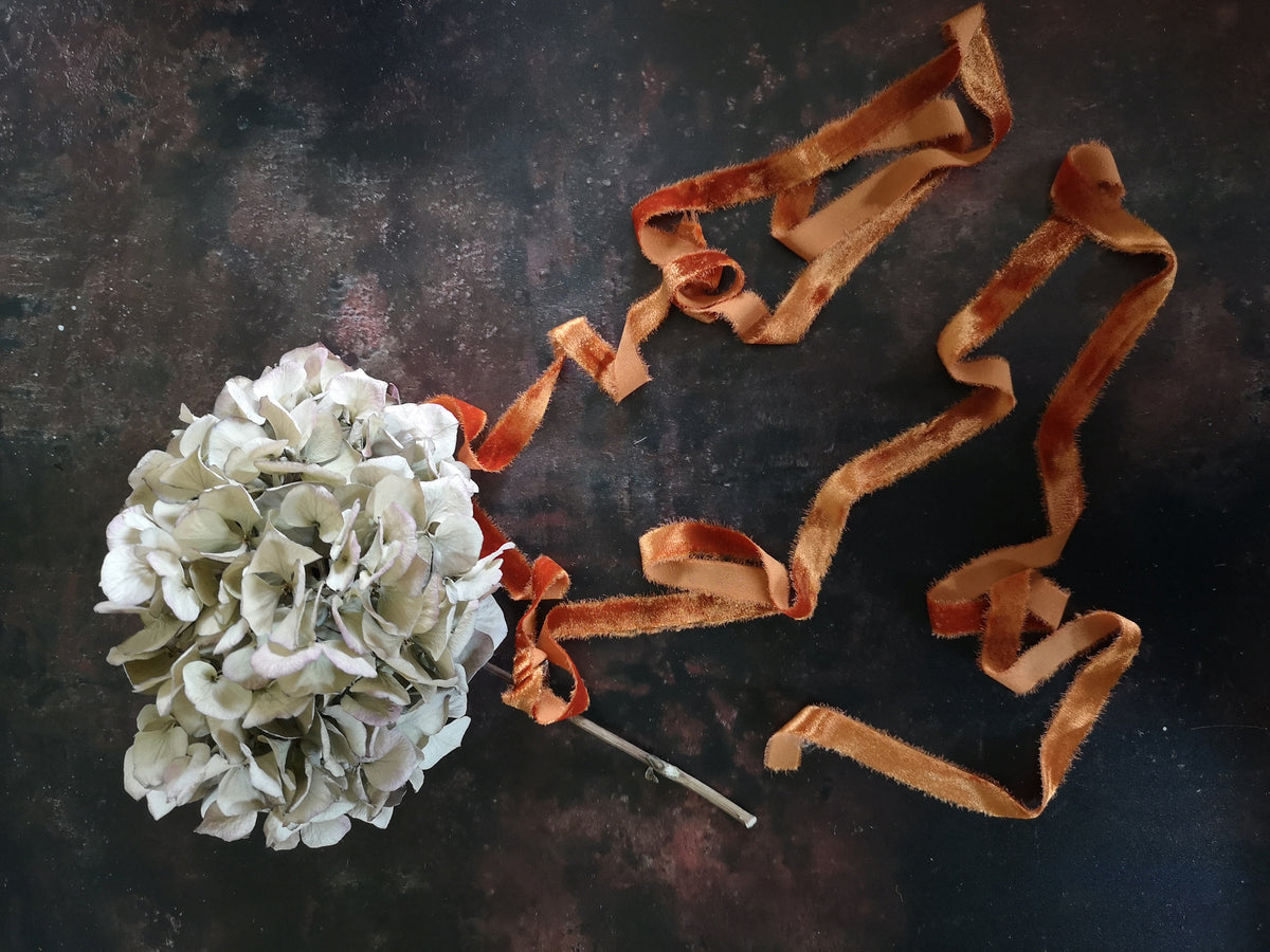 SILK VELVET RIBBON - Silk & Purl