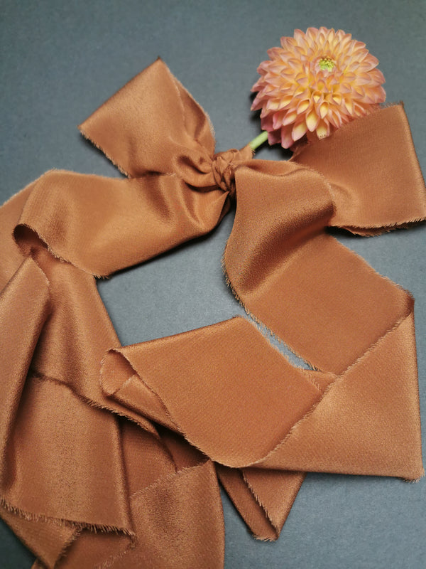 CINNAMON LUXE SILK RIBBON - Silk & Purl